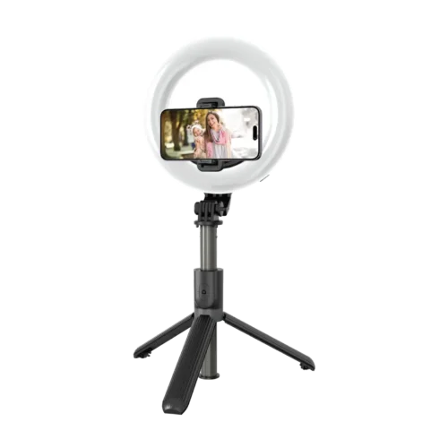 Green Lion Ring Light 6″ Selfie Stick - Black - The Click Store Kenya